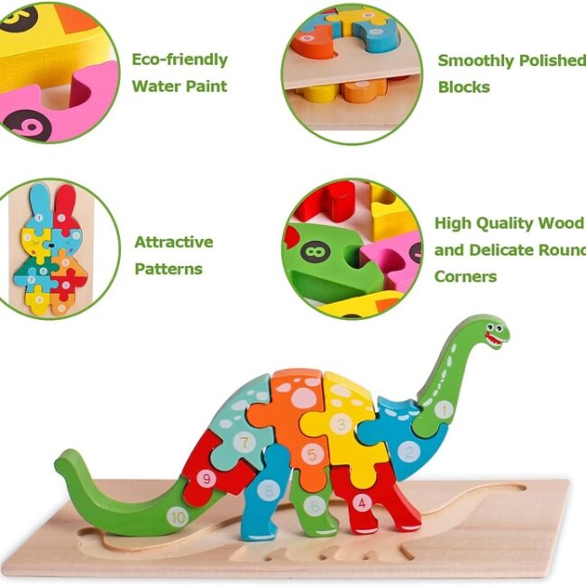 3D Wooden Puzzle Block Set - konig-kids